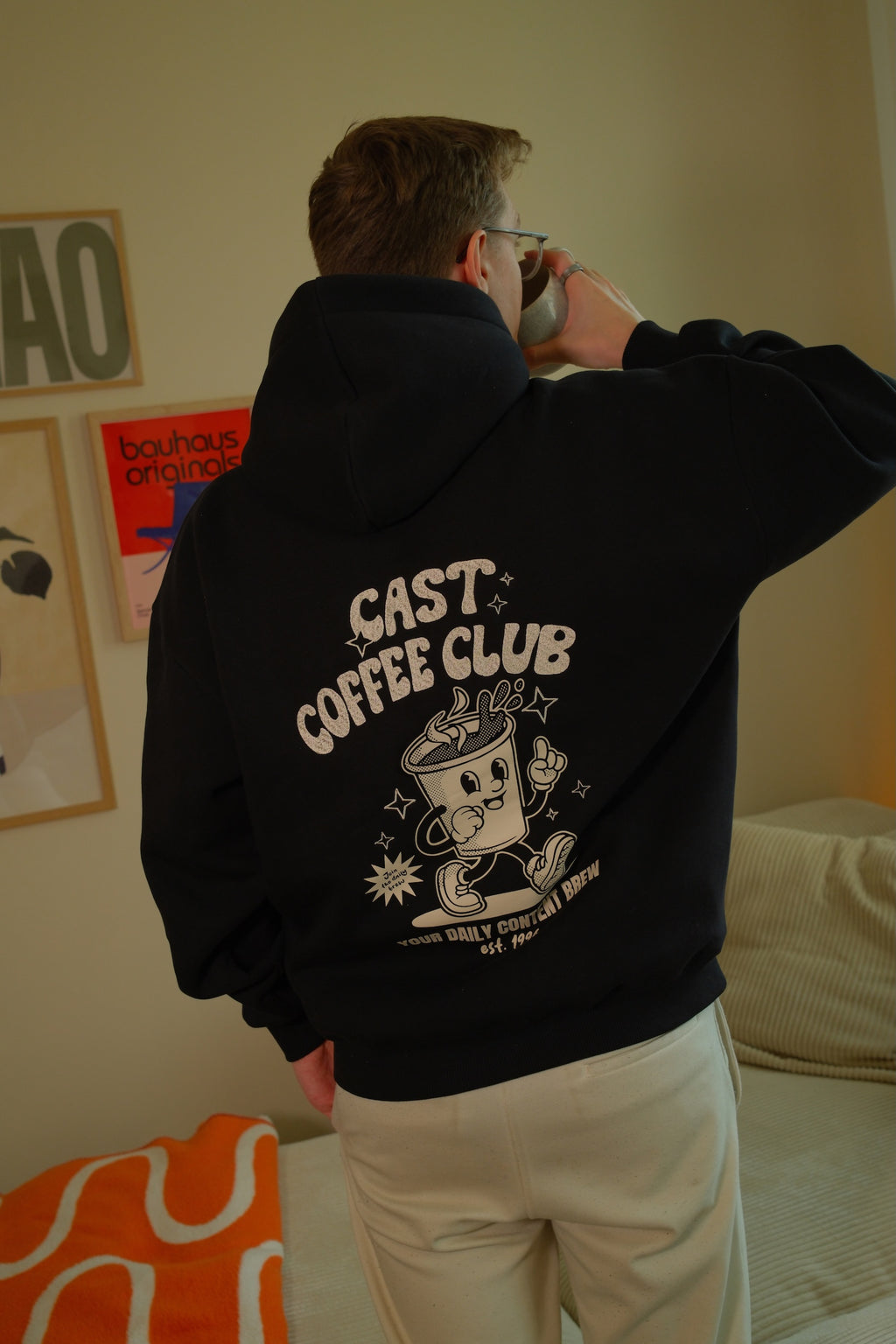 CastCrafter - Hoodie Cast Coffee Club Black